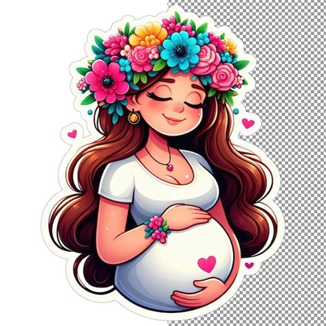 Premium Psd Maternal Marvel The Beauty Of Pregnancy Sticker