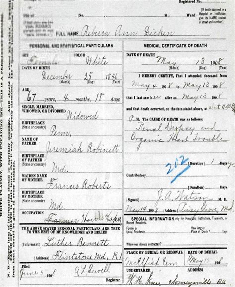 Rebecca Ann Robinette Dicken 1840 1908 Find A Grave Memorial