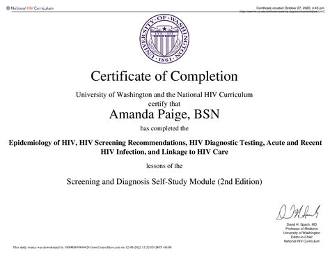 Nr 511 Week 1 Assignment Topic 1 National Hiv Curriculum