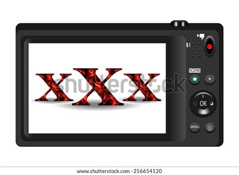 Red Xxx Text On Background Screen Stock Vector Royalty Free 256654120 Shutterstock