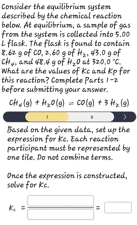 Solved Consider The Equilibrium System Described By The