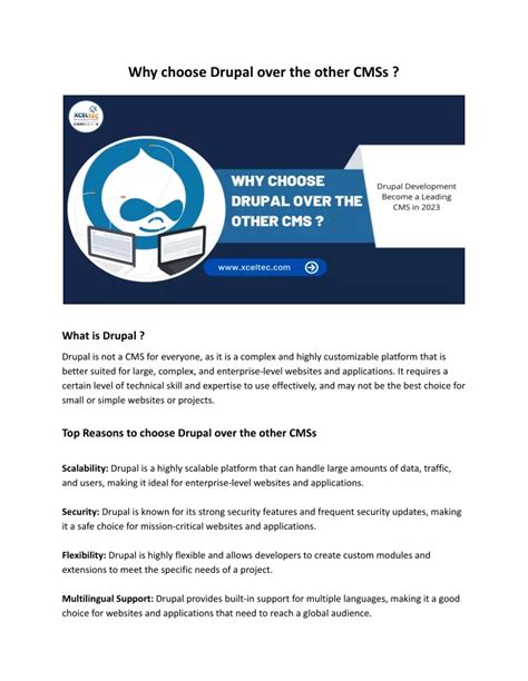 ppt why choose drupal over the other cmss powerpoint presentation