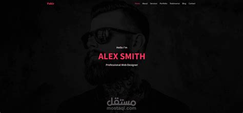 landing page صفحة هبوط HTML CSS JS مستقل