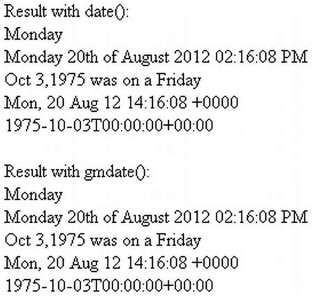 How To Use Date In PHP