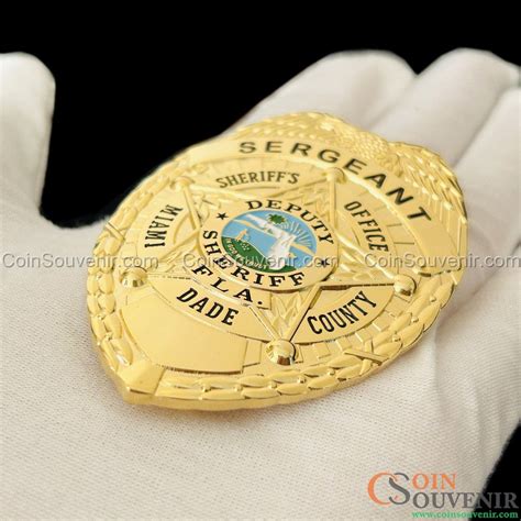 Mdso Sergeant Miami Dade Sheriffs Office Badge Miami Vice Coin Souvenir