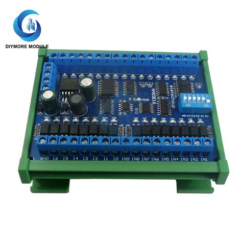 dc 12v 24v 16 input 16 output rs485 remote control switch plc io
