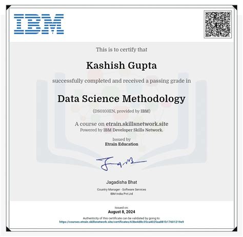 Kashish Gupta On Linkedin Ive Successfully Completed A Course On Data Science Methodology