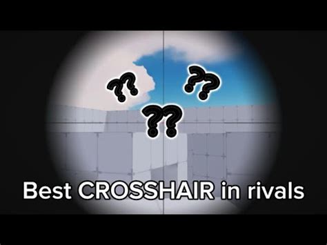 The Best Crosshair In Roblox Rivals Gameplay Youtube
