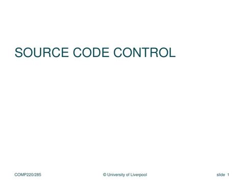 Ppt Source Code Control Powerpoint Presentation Free Download Id9734437