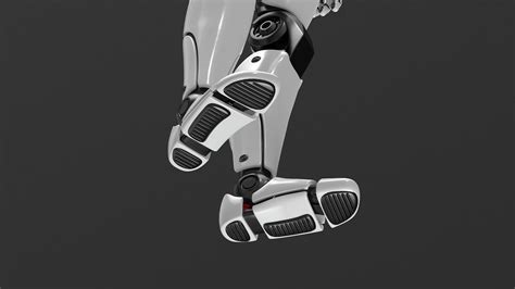 3d Model Sci Fi Humanoid Male Robot Standing Pose Turbosquid 2099504