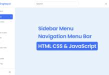 Sticky Navigation Bar In Html Css And Javascript With Source Code