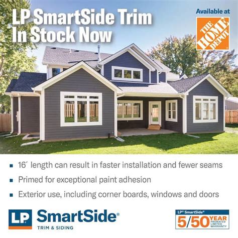Lp Smartside Lp Smartside Cedar Texture Trim Application As 4 4 In X 4 In X 16 Ft 25880 The
