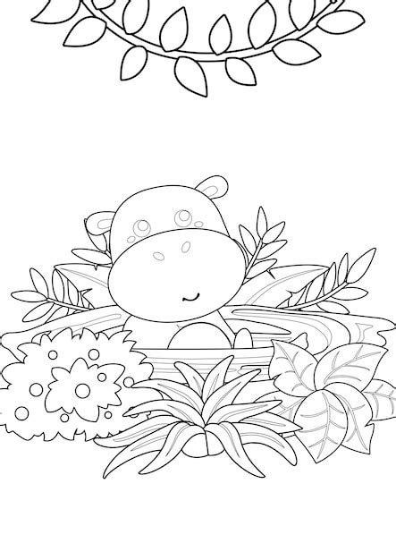 어린이와 성인을 위한 채색 프리미엄 벡터