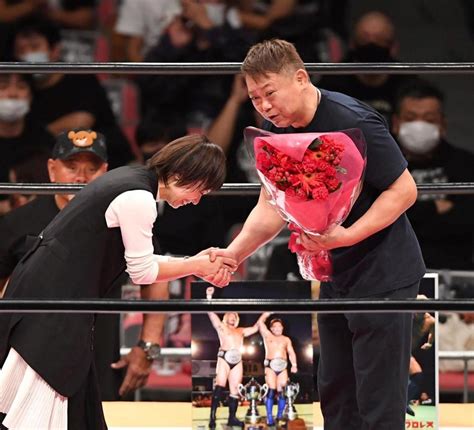 ノア・佐野巧真さん引退セレモニー 丸藤、武藤、桜庭らが花束 高山善廣からもメッセージファイトデイリースポーツ Online