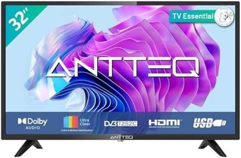 Antteq AB 32D1 TV 32 pollici (Televisori 80 cm), Dolby Audio, Triplo ...
