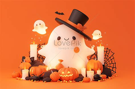 귀여운 유령 그림 일러스트 무료 다운로드 Lovepik