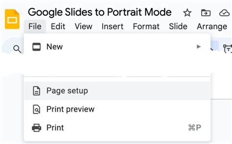 Google Slides Portrait Mode Teacher Tech
