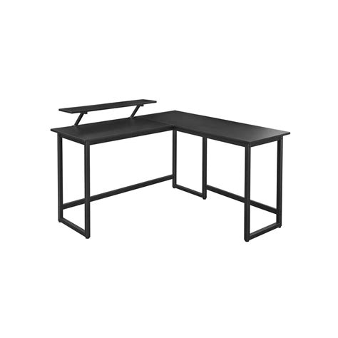L-образный компьютерный стол VASAGLE LWD56BK, черный цена | kaup24.ee