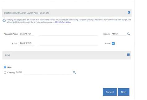 IBM Maximo Autoscripting Guide Action Launch Point