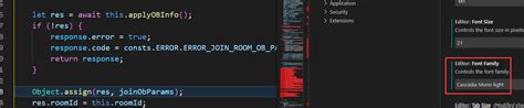 cascadia mono light font · issue 163907 · microsoft vscode · github