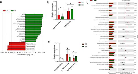 Differentially Abundant Taxonomy And Predicted Metabolic Function Of Download Scientific