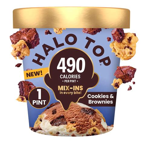 Halo Top Mix Ins 17g Protein Cookies And Brownies Light Ice Cream Shop