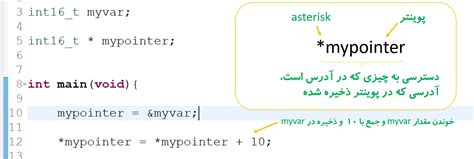 پوینترها در زبان برنامه نویسی C