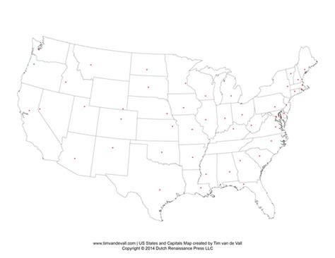 Printable States And Capitals Map United States Map Pdf