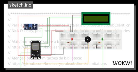 Luminosidade Led Buzzer Hive Mq Wokwi Esp32 Stm32 Arduino Simulator
