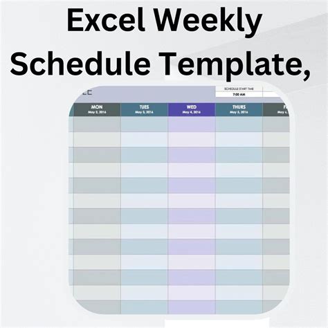 Weekly Scheduling Task Templates In Excel And Smart Sheet Format