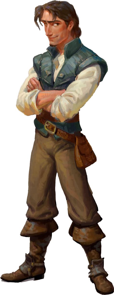 Flynn Rider Adventurer Animated Fantasy Hero Free Png Png All