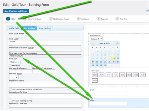 Data Lookup And Auto Filling Form Fields Appointment Hour Booking