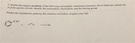 Solved Predict The Organic Products Of The Following