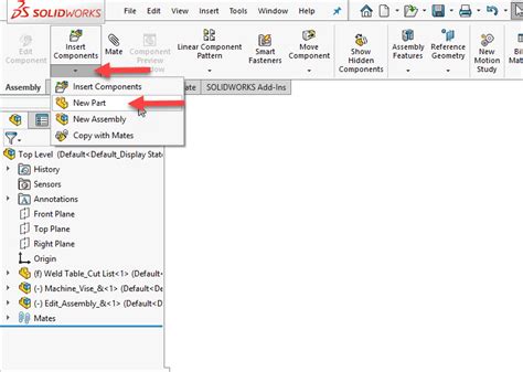 how to locate virtual components within a solidworks assembly