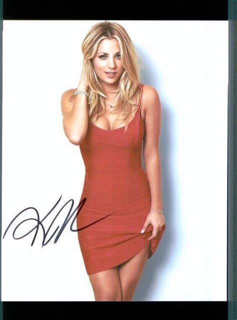 Kaley Cuoco Sexy Big Bang Theory Signed 8x10 Photo With Coa 4547192423