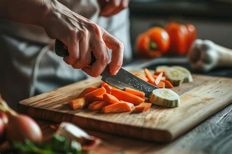Slicing Vegetables Ar Generative Ai Premium Ai Generated Image