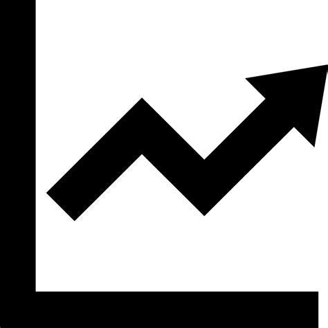 Line Graph With Arrow Vector Svg Icon Svg Repo