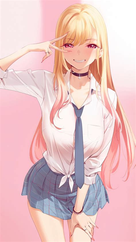 Marin Kitagawa Anime Girls My Dress Up Darling Anime HD Phone