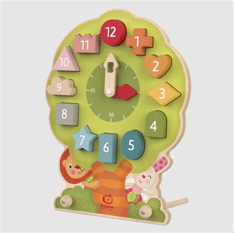 Wonder Tree Shape Sorting Clock Ygrowup Toys