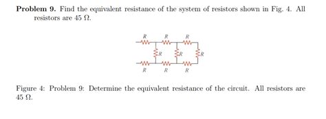 Solved Problem 9 Find The Equivalent Resistance Of The