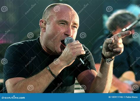 Phil Collins During The Concert Editorial Photo Image Of Forum