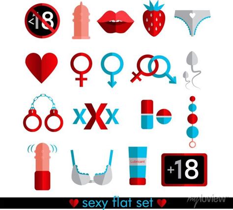 Sex Icon Set For Sex Shop Or Valentines Day • Wall Stickers Sex Shop Vibrator February 14 Sex Icon Set For Sex Shop Or Valentines Day • Wall Stickers Sex Shop Vibrator February 14
