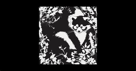 Red Pandas Shadow Silhouette Anime Style Collection No 91 Digital Art Sticker Teepublic