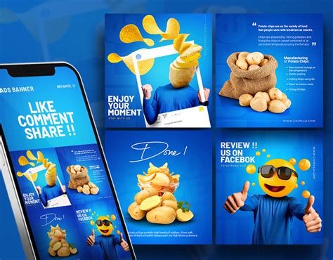 Banner Ads For Potato Chip Company On Behance