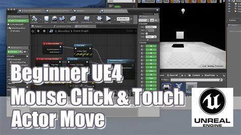 Beginner UE Actor Move The Make Mouse Click And Touch By BluePrint YouTube