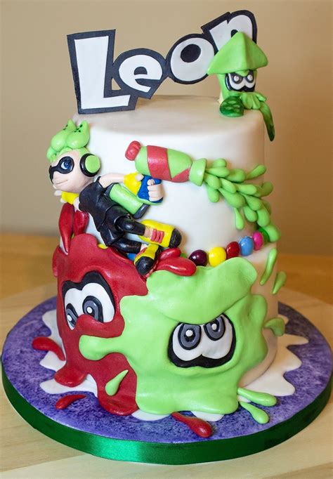 Gamer Cake Splatoon R Cakedecorating