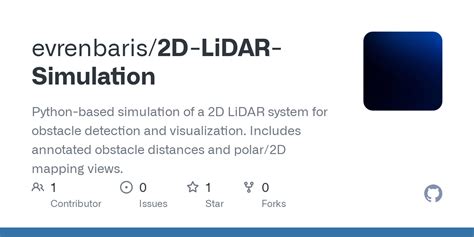 GitHub Evrenbaris D LiDAR Simulation