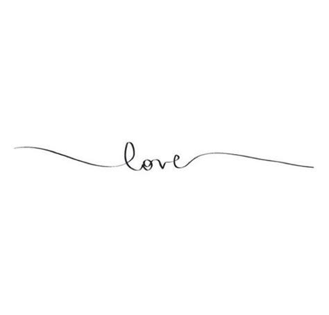Cursive Love Tattoo