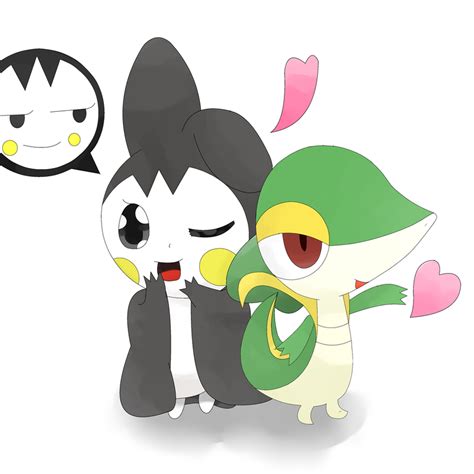 Emolga And Snivy By Hoyeechun On Deviantart
