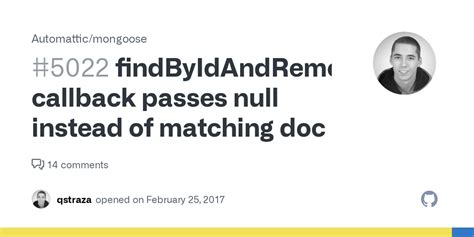 Findbyidandremove Callback Passes Null Instead Of Matching Doc · Issue 5022 · Automattic